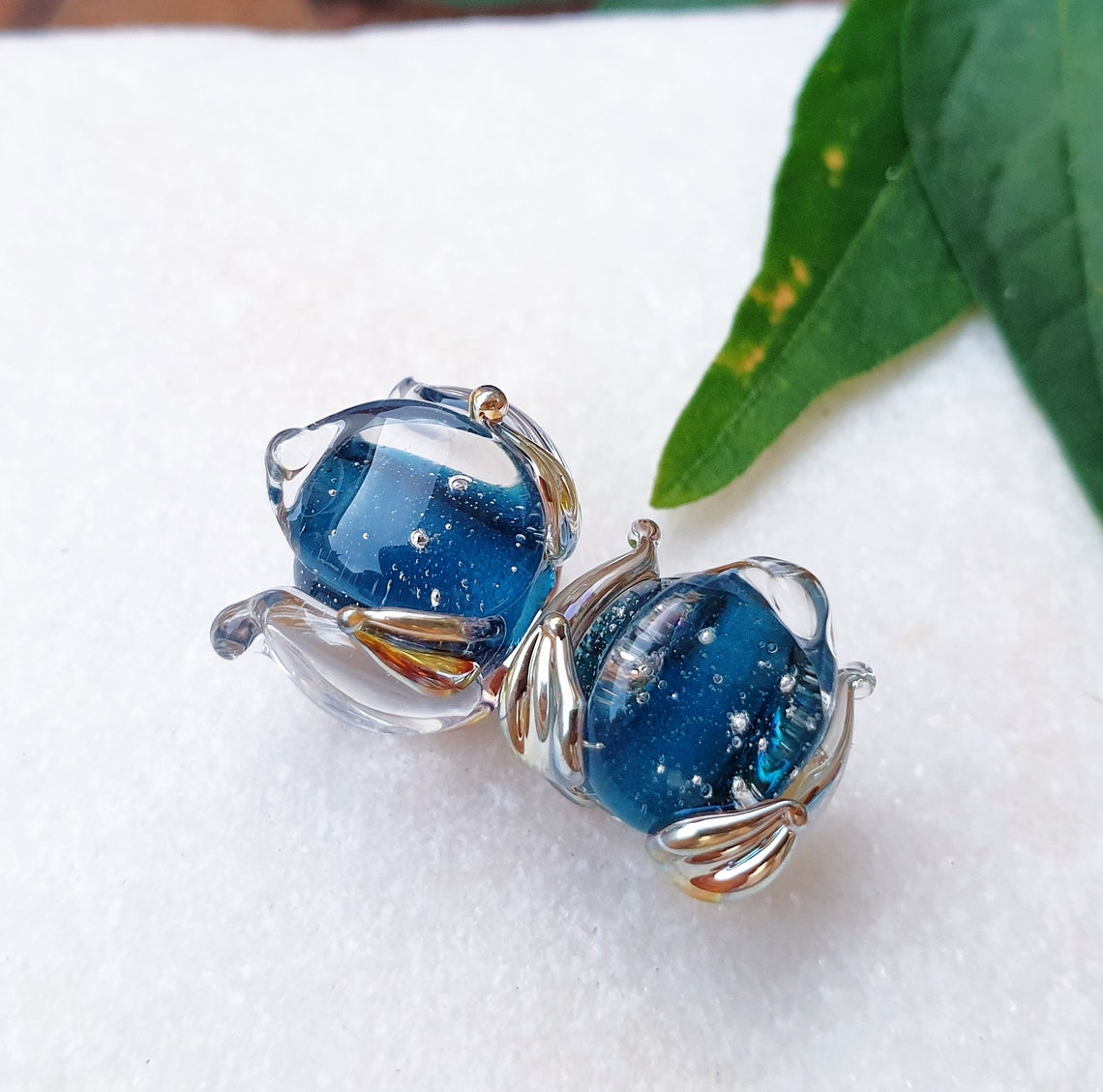 STARRY NIGHT ROSE Buds Glass Beads 11-12mm Beautiful Night - Etsy