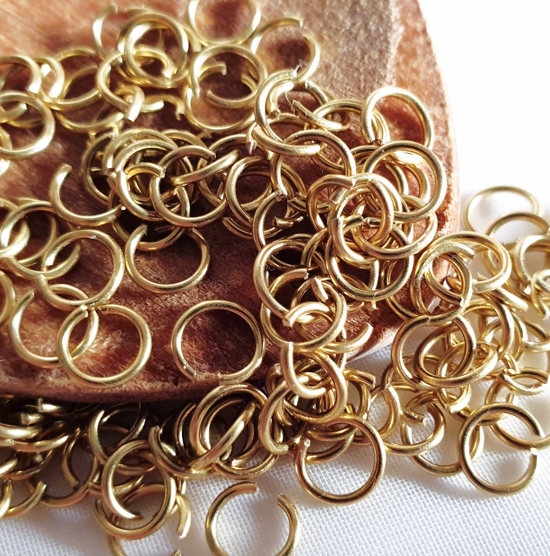 EXCELLENT BRASS OPEN Jump Rings, Genuine Brass Jumprings 0.8mm/20 Gauge ...