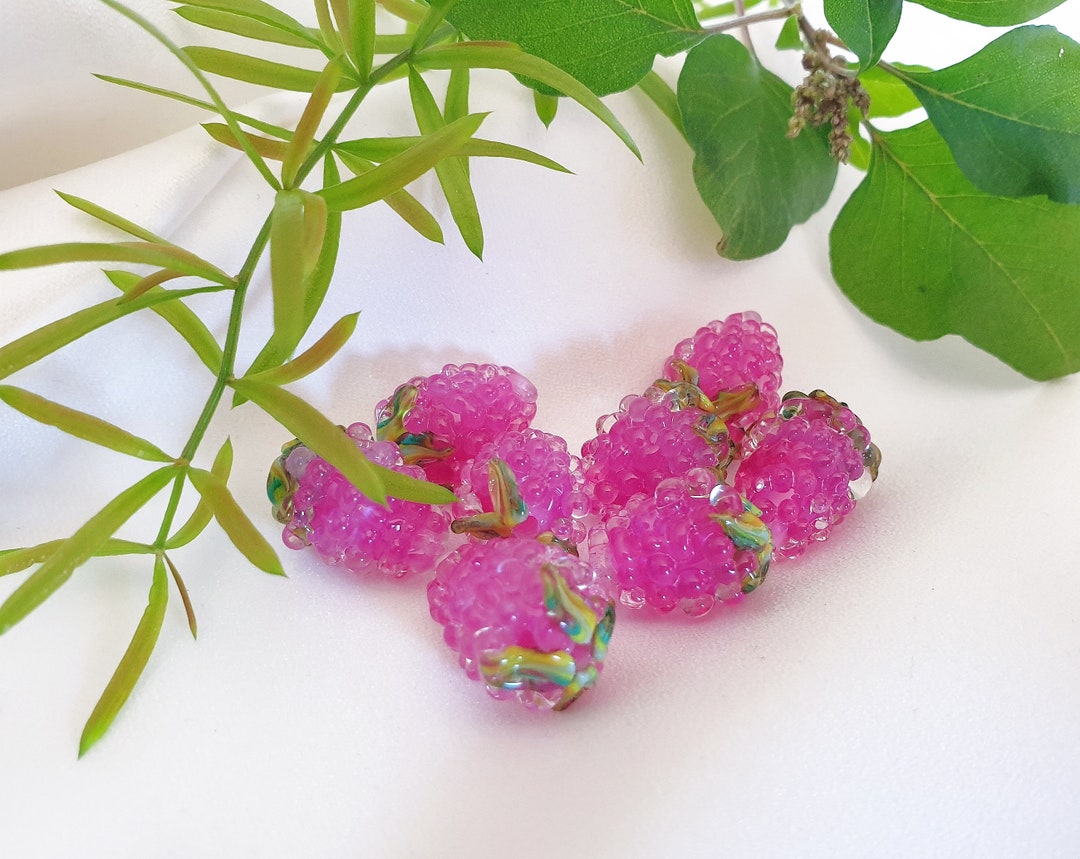 LOVE SPELL Magical Raspberry Glass Beads, 10-11mm Magic Fuchsia Special ...