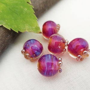 MAGICAL FAERIEBERRIES GLASS Beads, 10mm Delicate Beautiful Fantasy ...