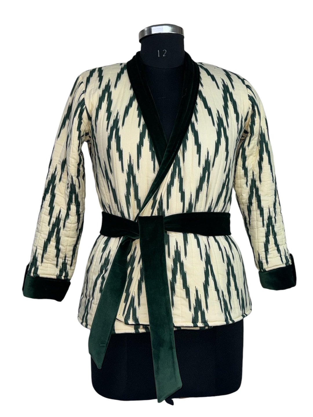 Cotton Quilted Jacket / Premium Fabrics/ Cozy Velvet Robe / Luxury Bathrobes/ Indian Reversible ...