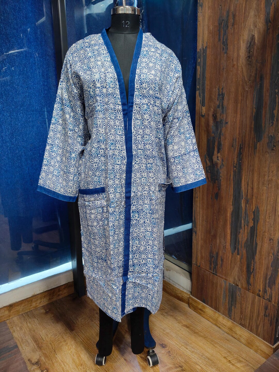 Woman Western Geometric Motifs Design Bathrobe - Etsy