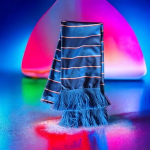 Retro Rangers Scarf Silk Type Red Blue White Football Kit Glasgow Gers ...