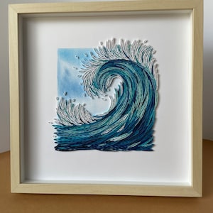 Quilling Wave – Wave – Water Splashes – Paper Painting – Quilling Ocean ...