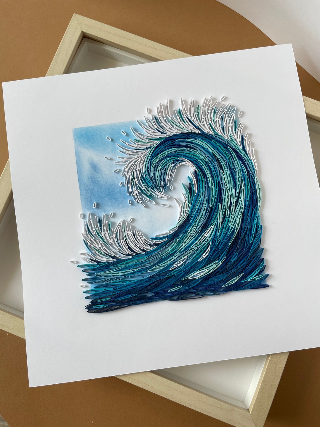 Quilling Wave – Wave – Water Splashes – Paper Painting – Quilling Ocean ...