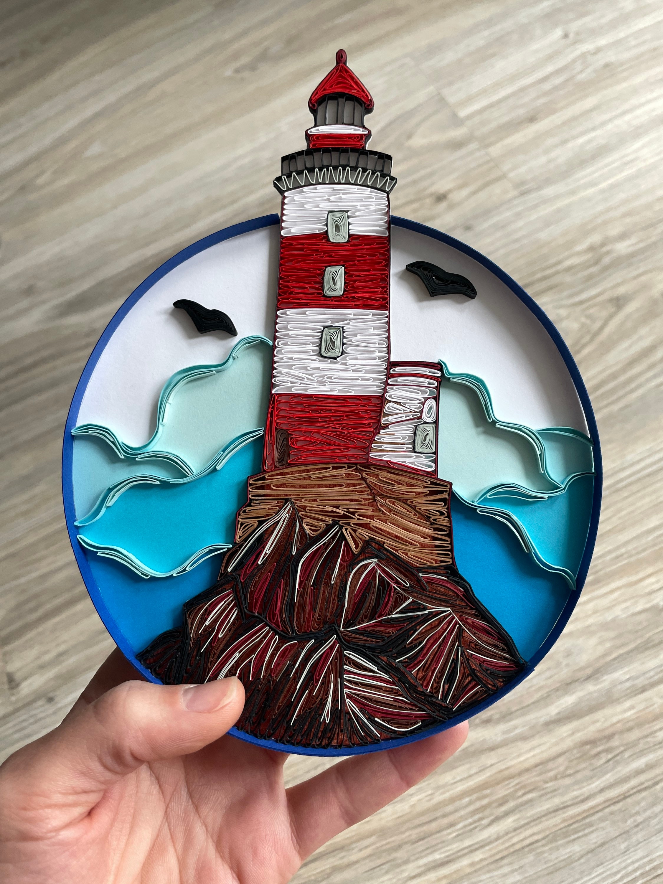 Quilling Lighthouse Sea Wall Decor Quilling Art - Etsy UK