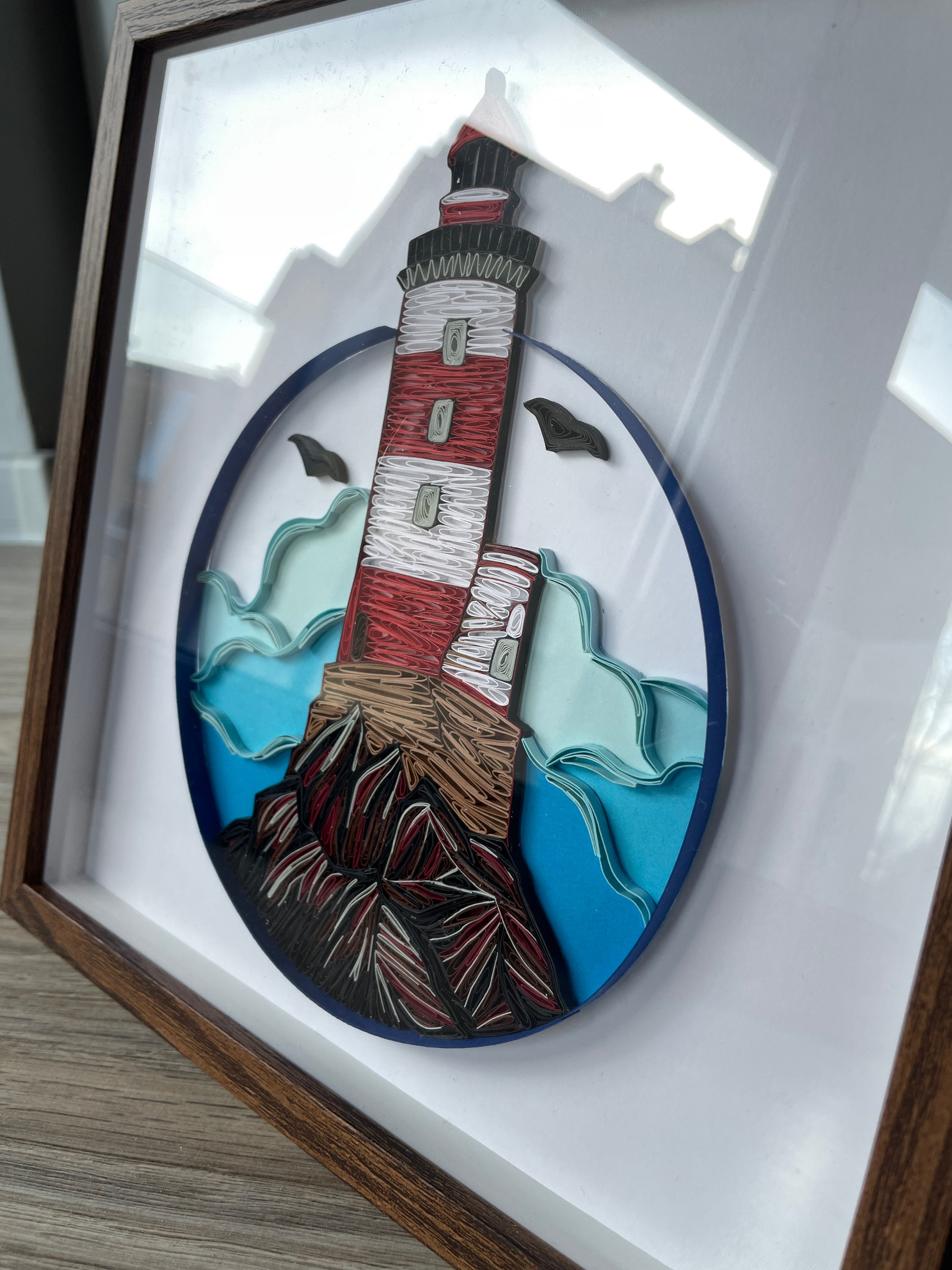 Quilling Lighthouse Sea Wall Decor Quilling Art - Etsy UK