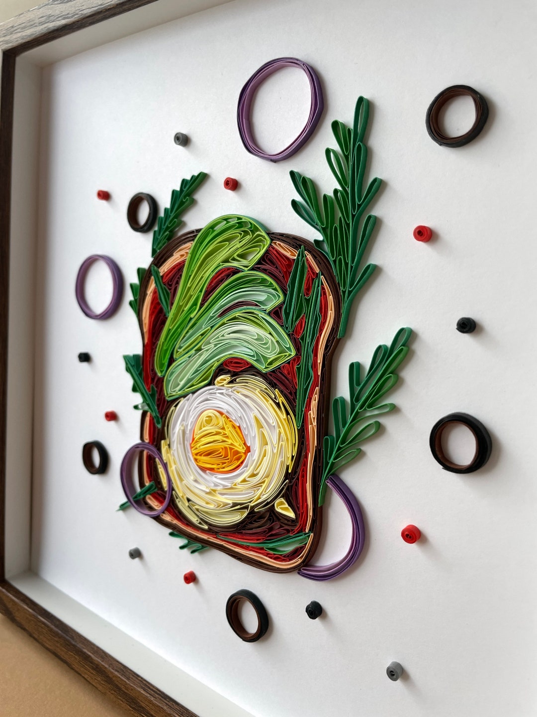 Quilling Toast – Paper Art – Quilling Painting – Wall Art – Home Decor ...