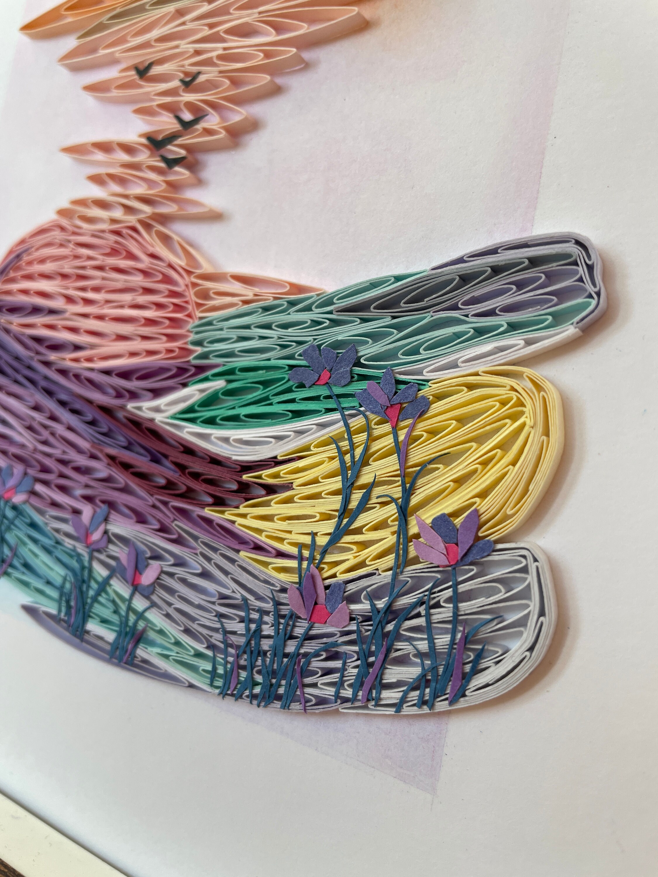 Quilling Pink Sunset Paper Nature Pink Sunset Quilling Sky Sunset in ...