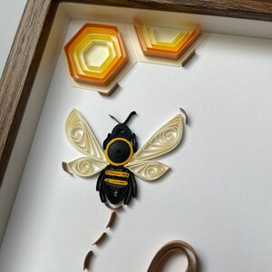 Quilling Honey Paper Bees Quilling Honeycombs Wall Art Home Decor Paper ...