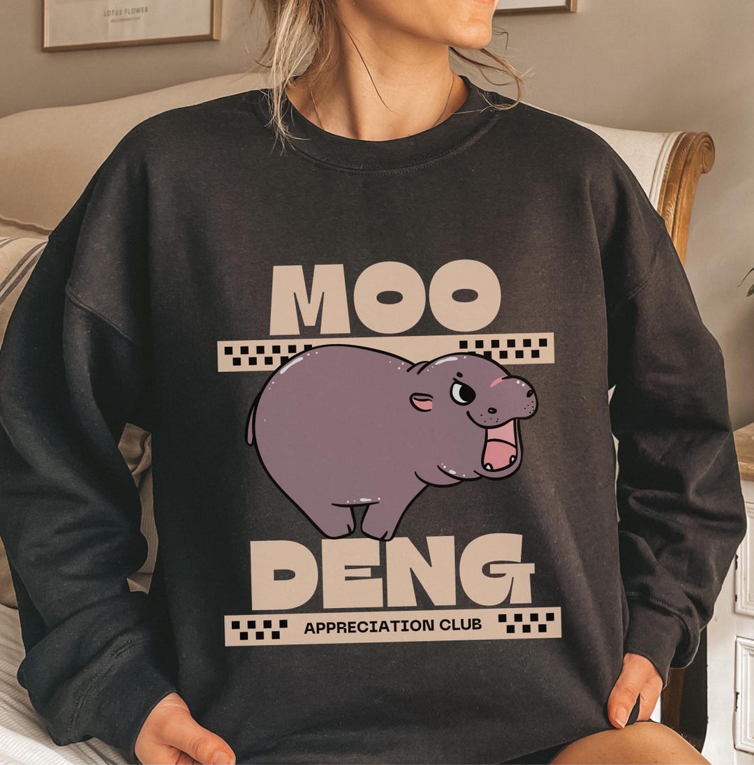 Moo Deng Moo Deng Hippo Moo Deng Shirt Hippo Gift Pigmy Hippo Animal ...