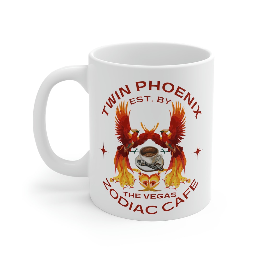 Twin Phoenix Zodiac Cafe Mug the Vega Twins Mug Bookish - Etsy
