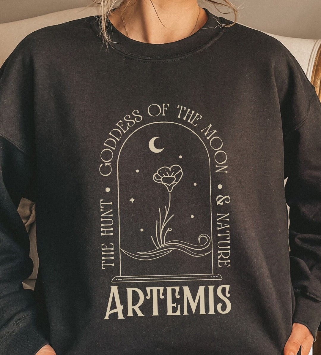 Mythology Sweatshirt | Greek Mythology Crewneck | Artemis Sweatshirt ...