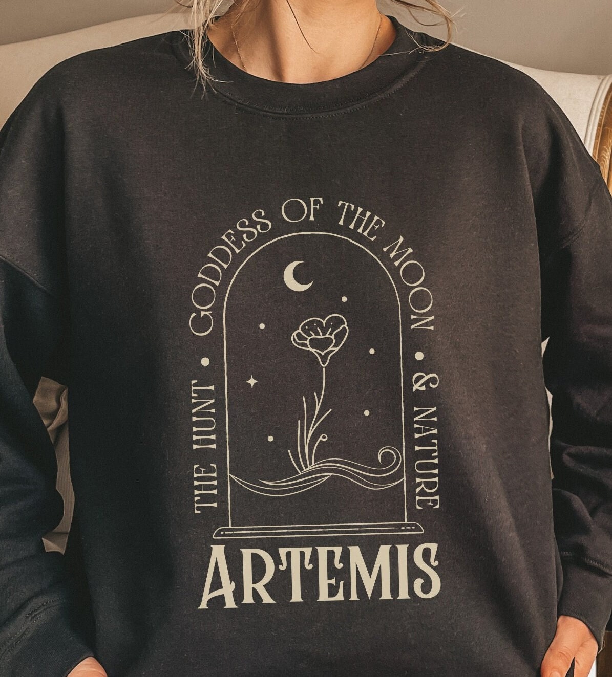 Mythology Sweatshirt | Greek Mythology Crewneck | Artemis Sweatshirt ...