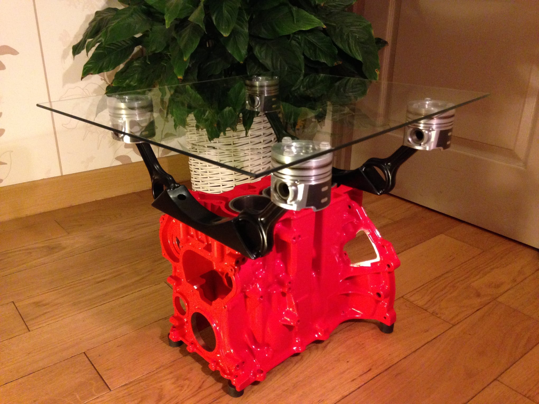 V8 Engine Block Table