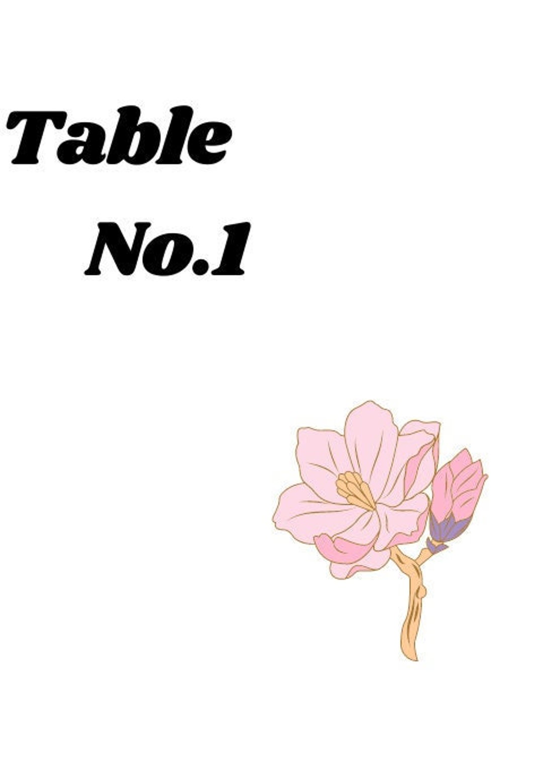 Printable Table Numbers - Etsy