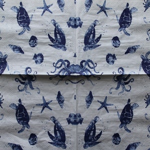 Decoupage Cocktail Napkins / Under the Sea - Etsy