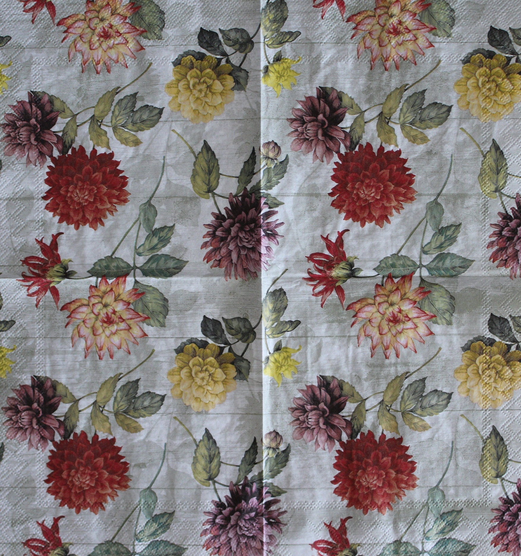 Decoupage Lunch Napkins / Gemma Flowers - Etsy