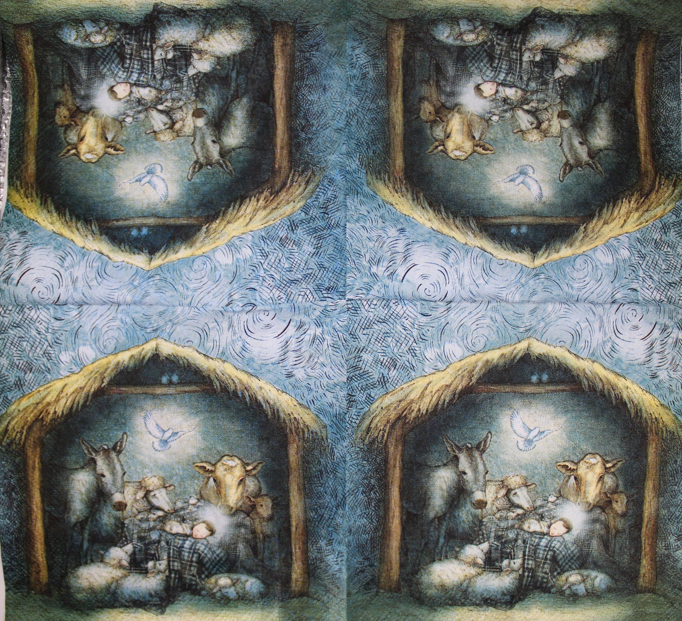 Decoupage Cocktail Napkins / Peace Nativity - Etsy