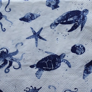 Decoupage Cocktail Napkins / Under the Sea - Etsy