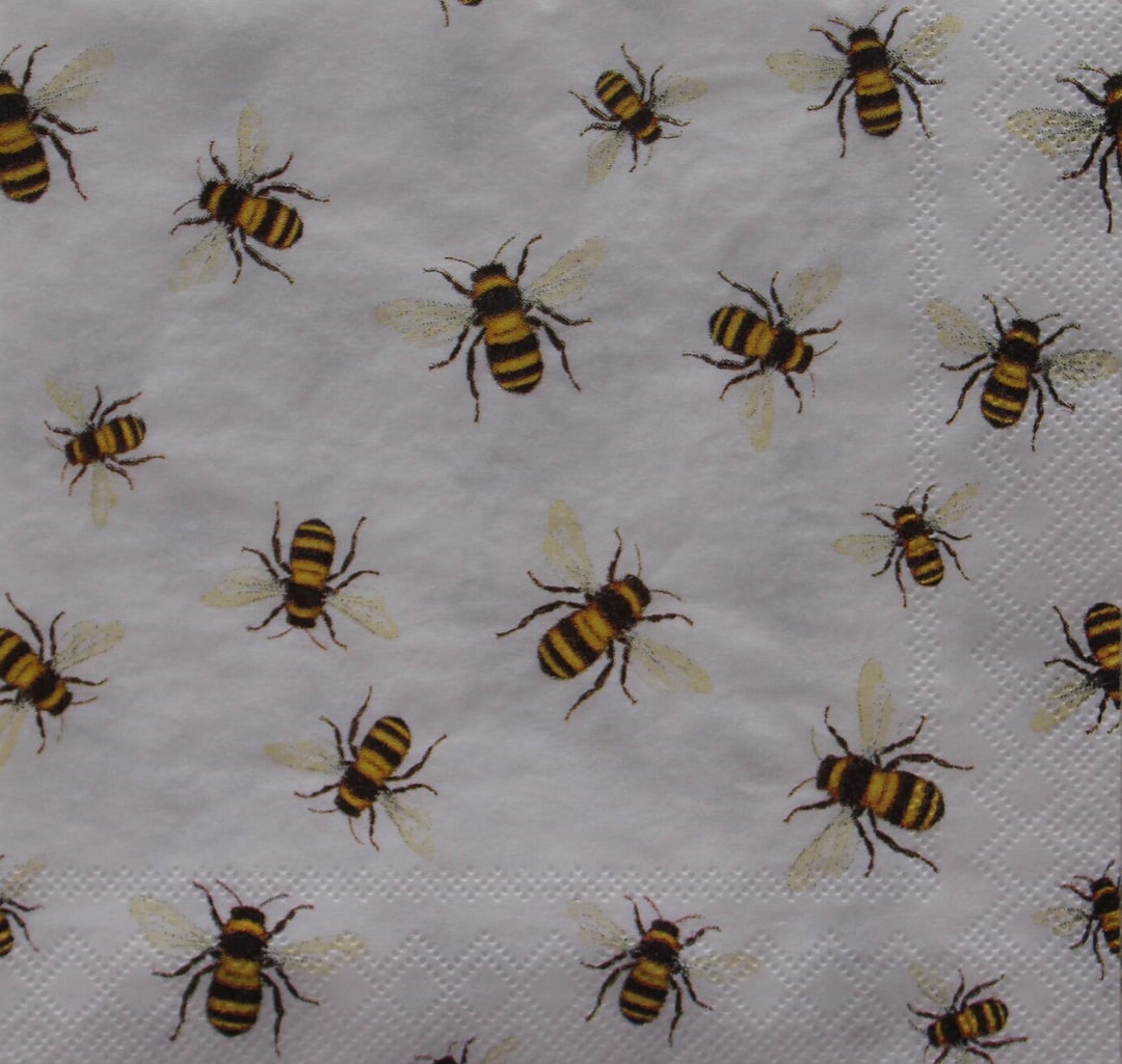 Decoupage Cocktail Napkins / Bees, Bees, & Bees - Etsy