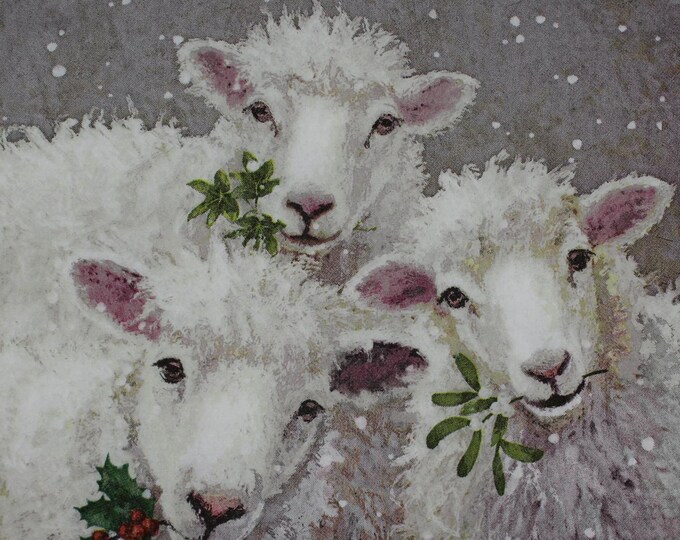 Decoupage Cocktail Napkins / Holiday Sheep - Etsy