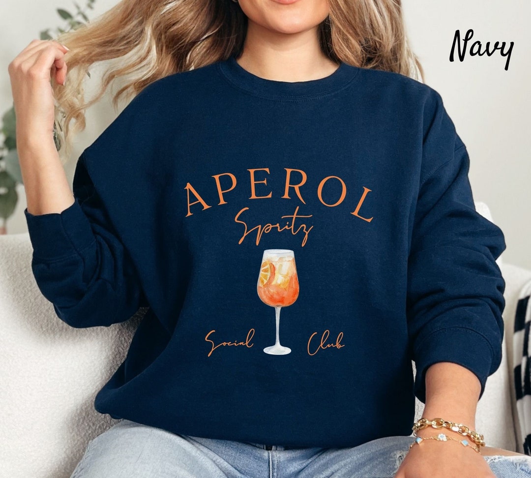 Aperol Spritz Sweatshirt, Cocktail Social Club Sweater, Aperol Spritz ...