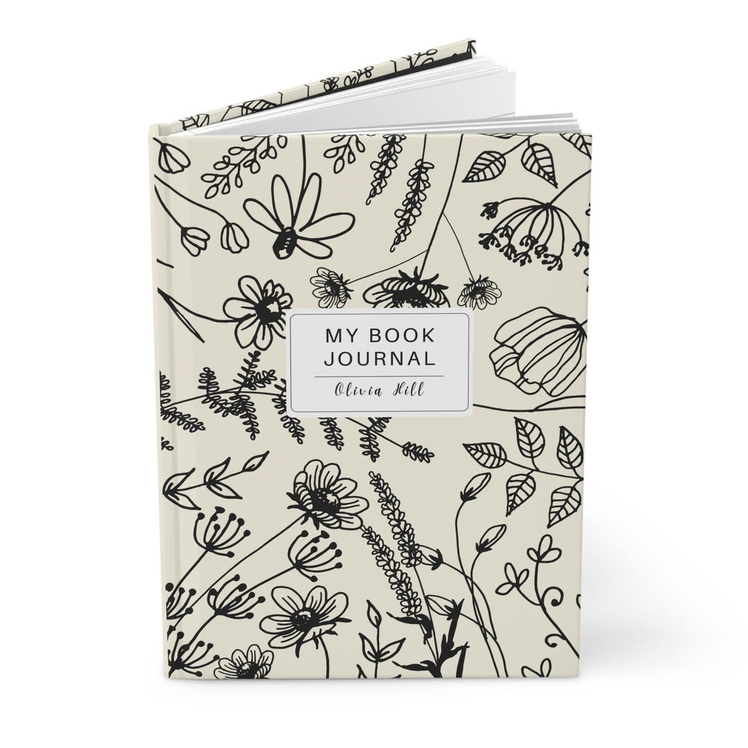 Personalized Reading Journal, Reading Log Custom Notebook, Book Lover ...