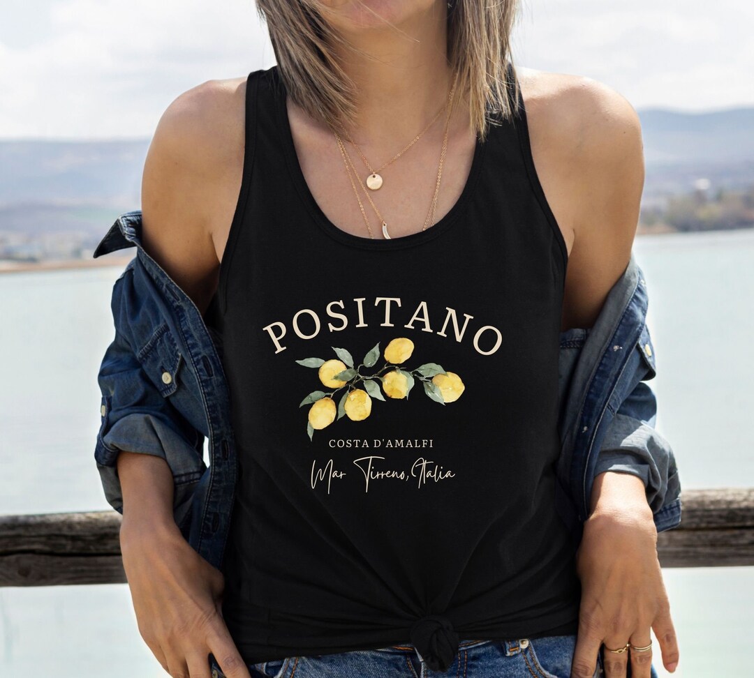 Italy Tank Top, Positano Amalfi Coast Italy Tank Top, Southern Italy ...