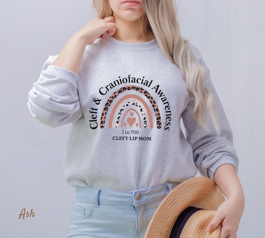 Cleft Palate Mom Sweatshirt, Cleft Strong Sweater, Craniofacial ...