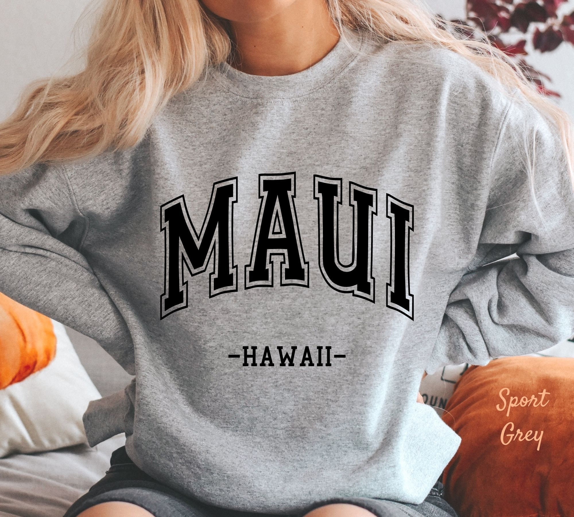 Maui Hawaii Sweatshirt, Hawaii Gift, Unisex Maui Sweater, Maui Souvenir ...