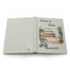 Personalized Rome Coast Travel Journal, Italy Vacation Notebook, Italy ...