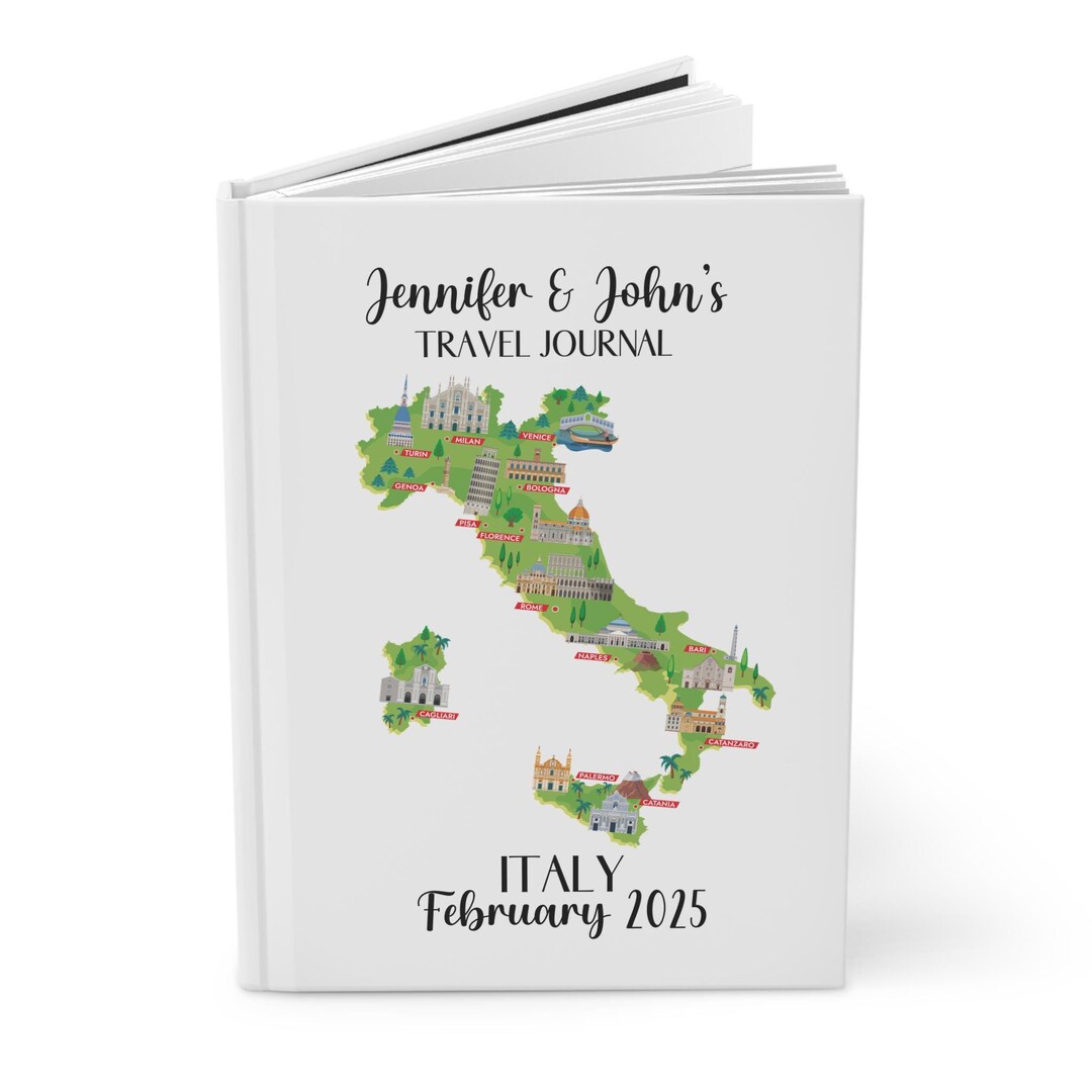 Custom Italy Travel Journal, Personalized Journal, Vacation Notebook ...