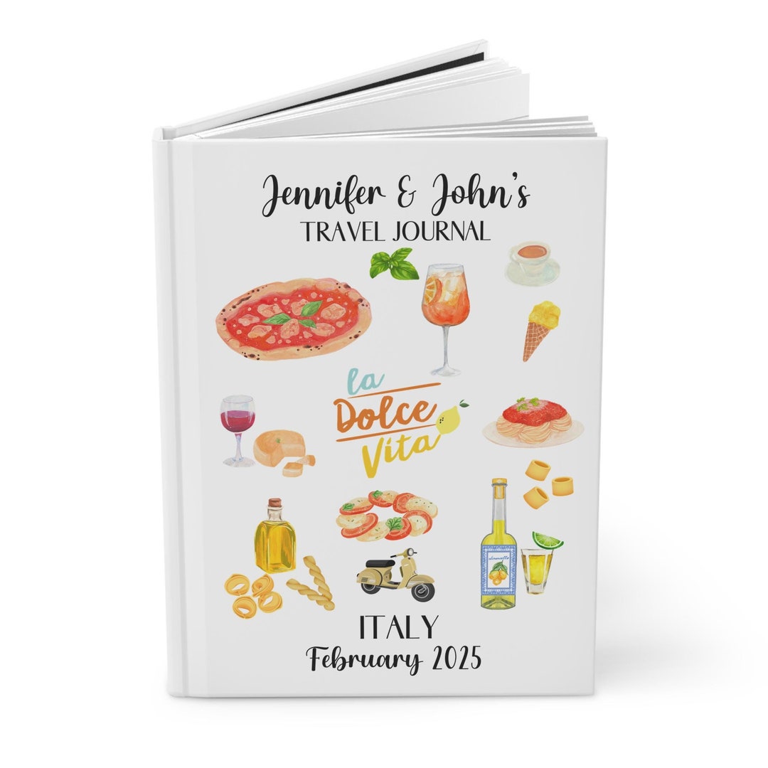 Custom Italy Travel Journal, Personalized Journal, Vacation Notebook ...