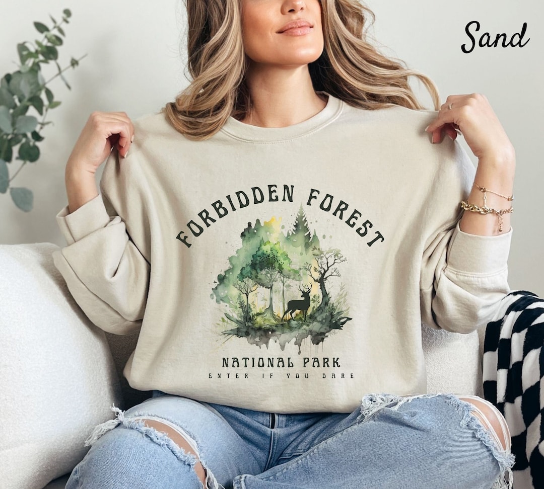 Forbidden Forest Wizard Sweatshirt, Magical Crewneck Bookish Sweatshirt ...