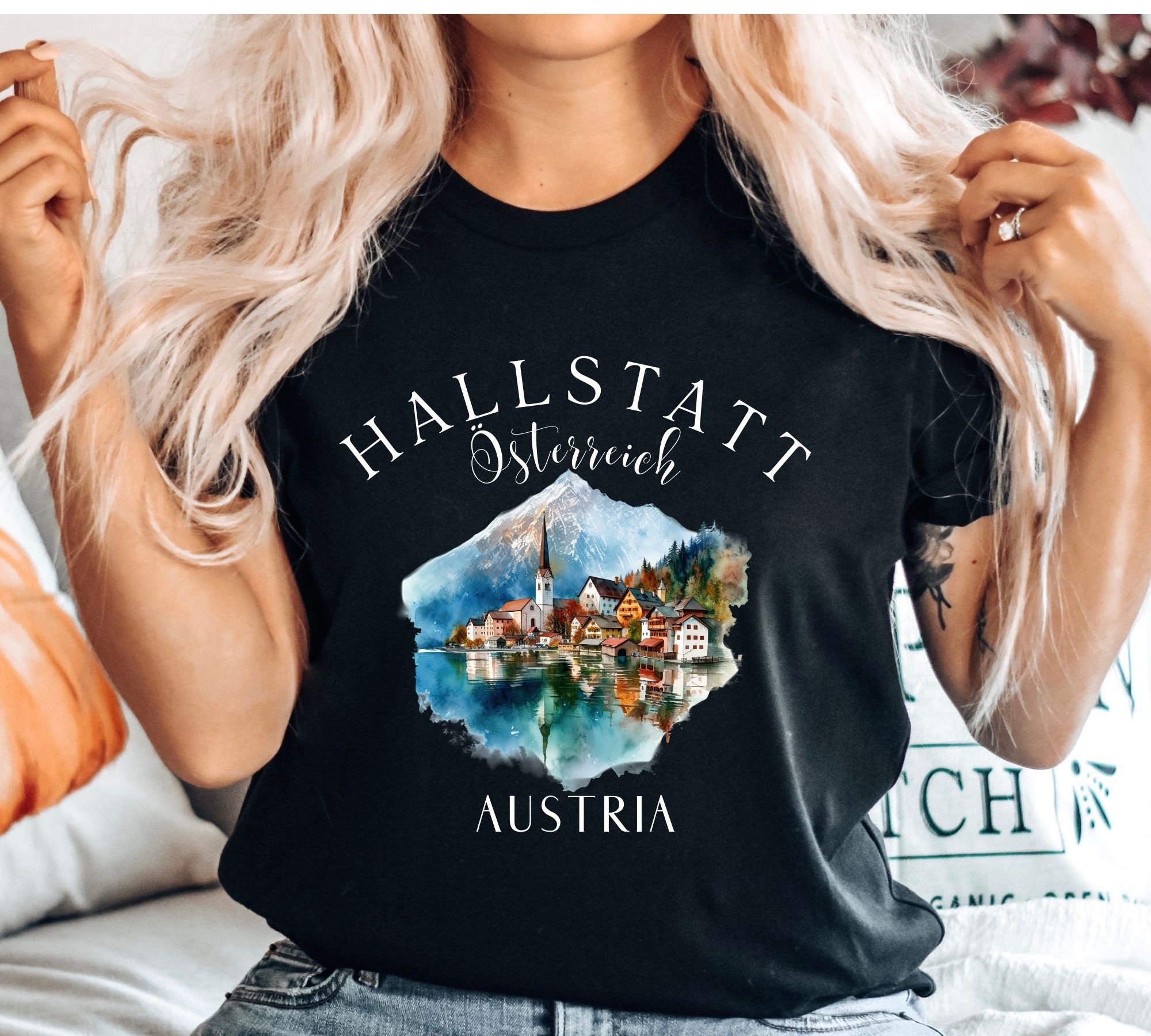 Hallstatt Osterreich Austria Shirt Austria T Shirt Hallstatt - Etsy