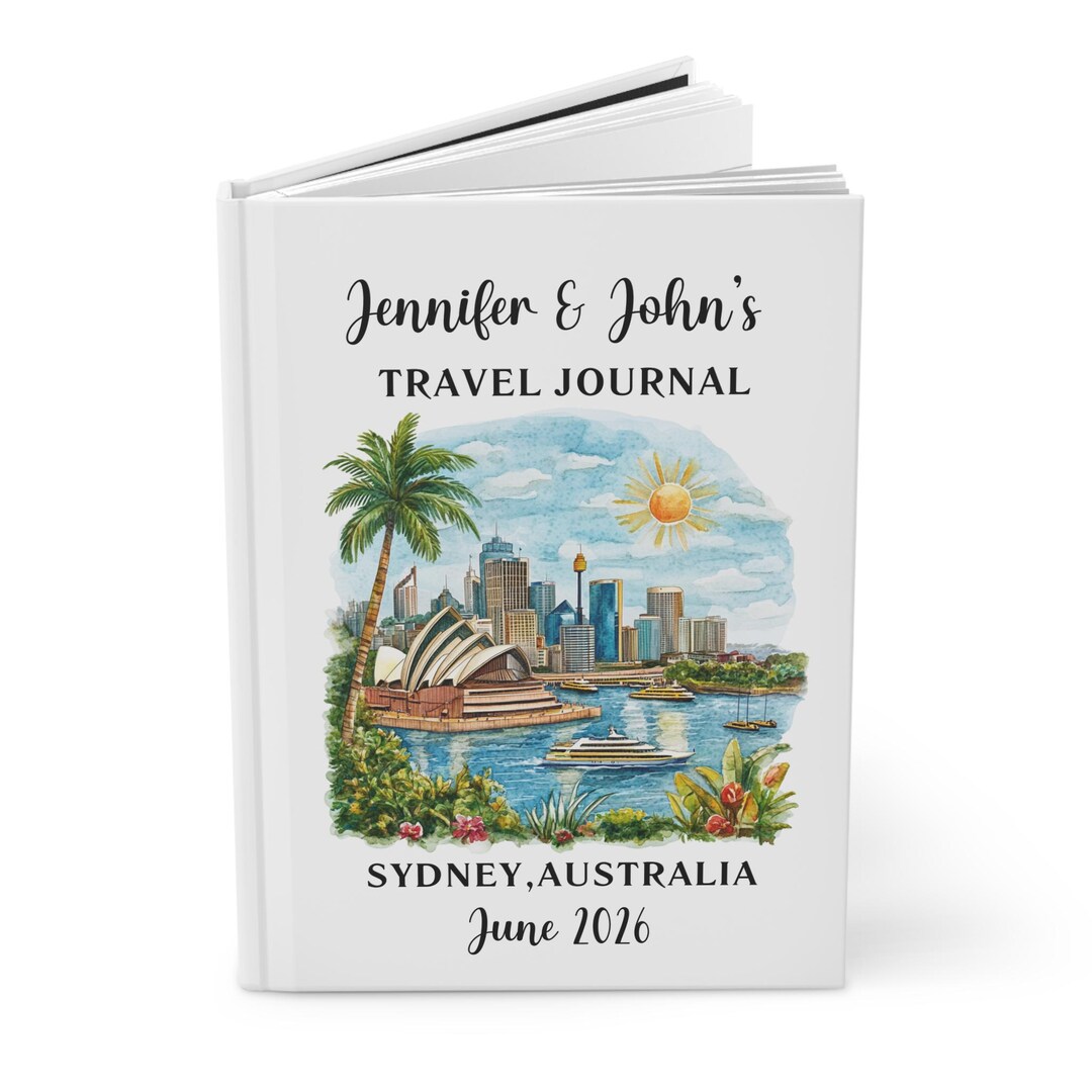 Custom Sydney Australia Travel Journal, Personalized Journal, Vacation ...