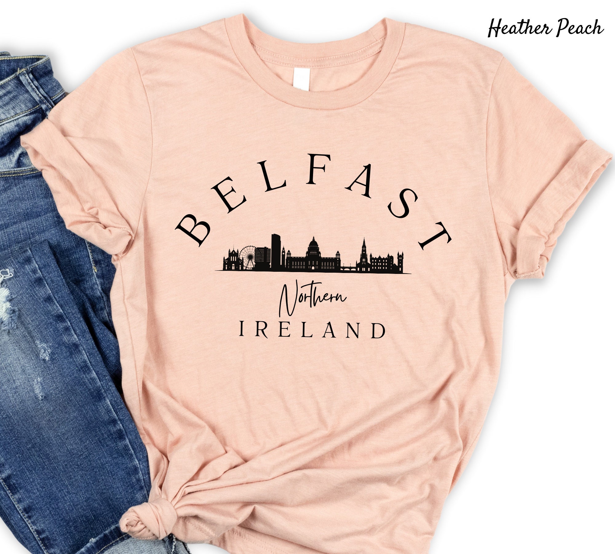 Belfast Ireland T Shirt Belfast Northern Ireland Travel - Etsy