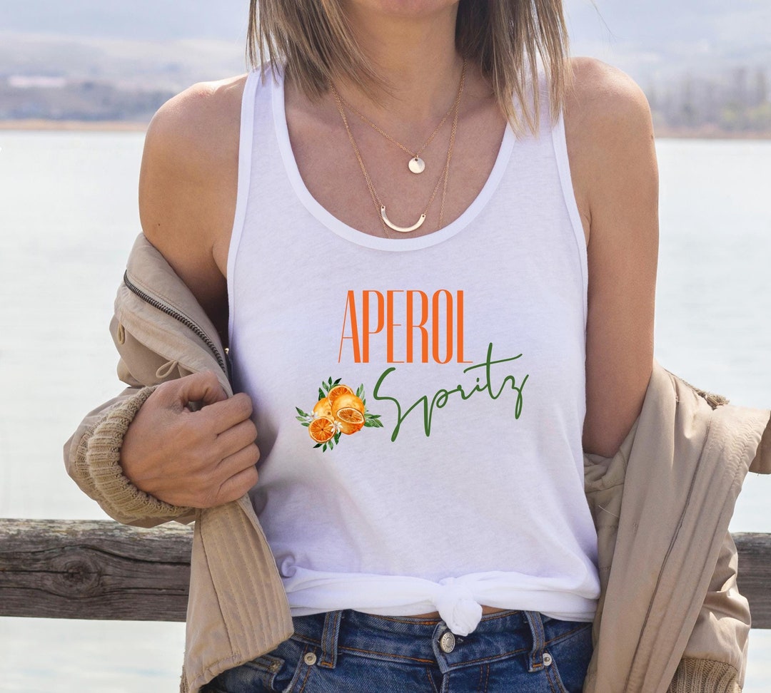 Aperol Spritz Tank Top, Aperol Spritz Fan, Women's Ideal Racerback Tank ...