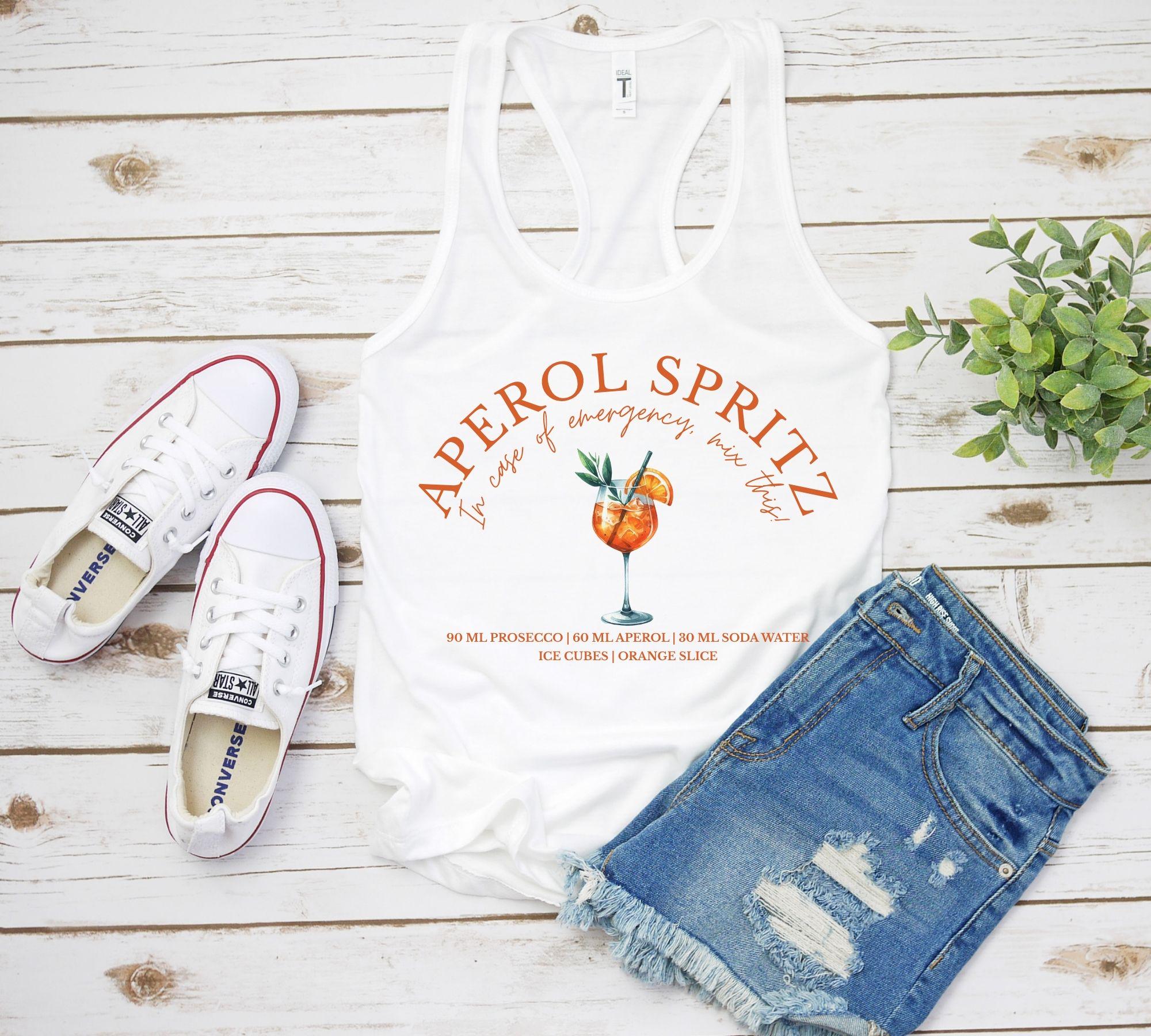 Aperol Spritz Tank Top, Aperol Spritz Fan, Alcohol Funny Quote Women's ...