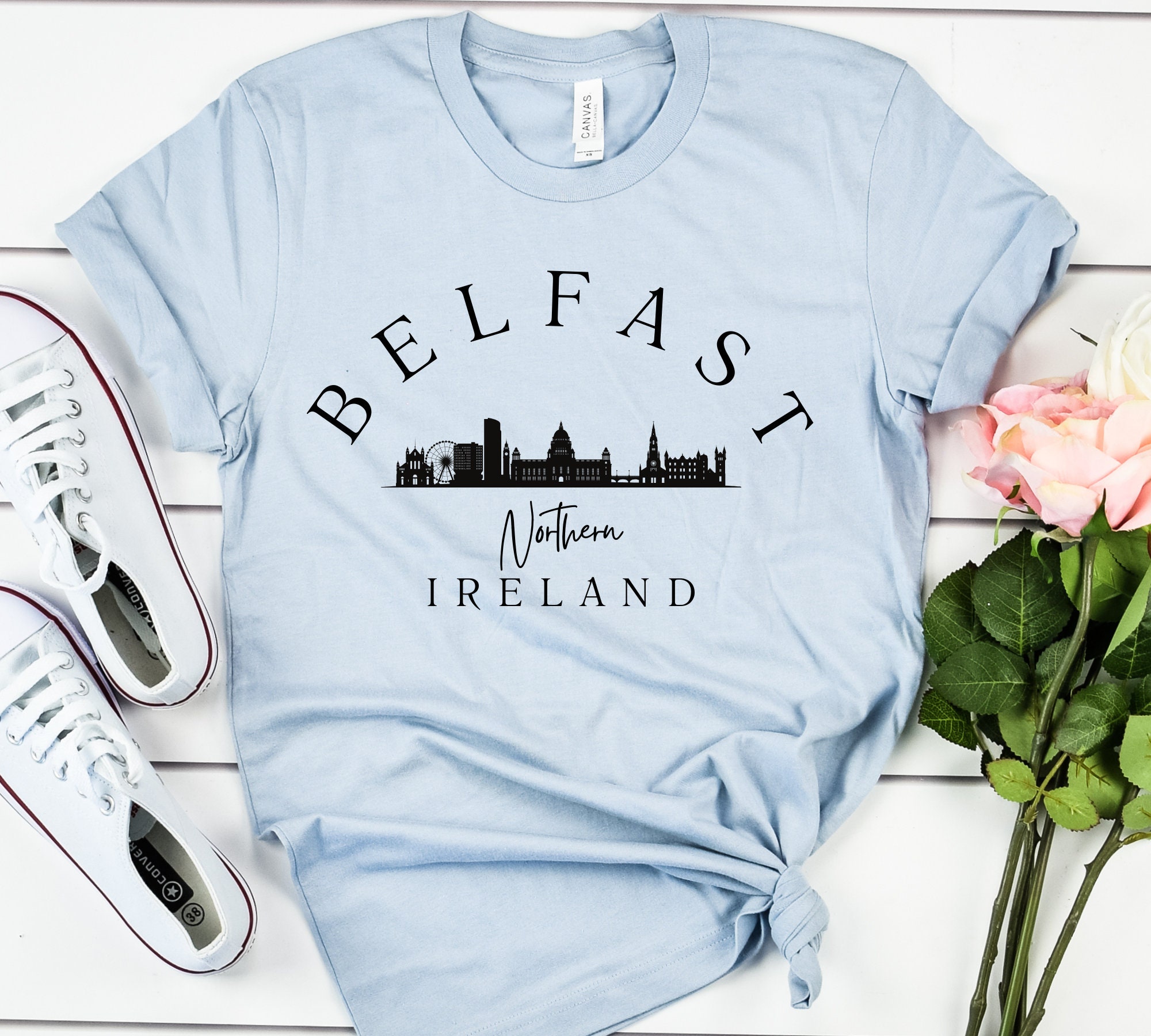 Belfast Ireland T Shirt Belfast Northern Ireland Travel - Etsy