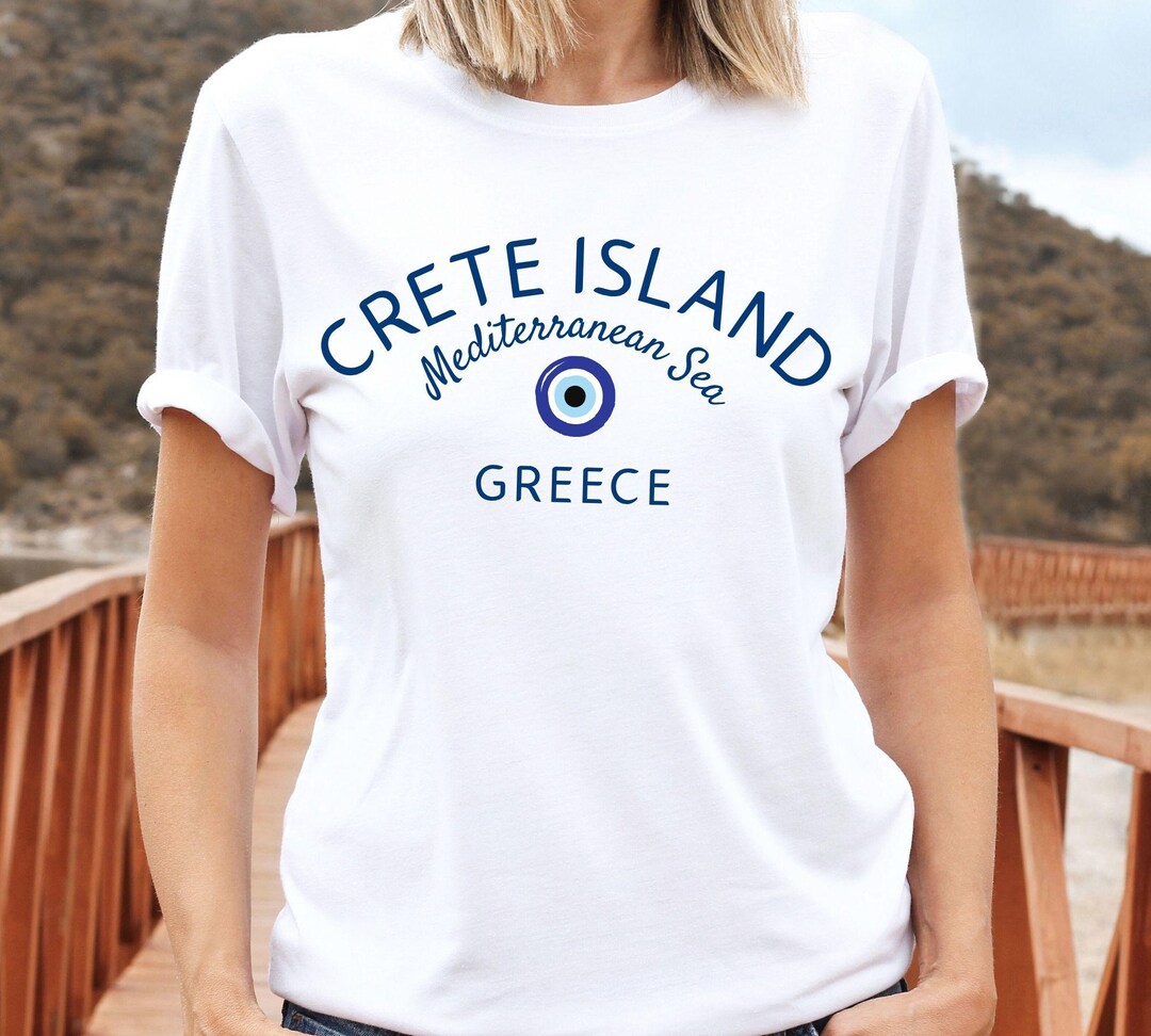 Crete Greece Island Unisex Tee Shirt, Greek Vacation Tourist Top ...