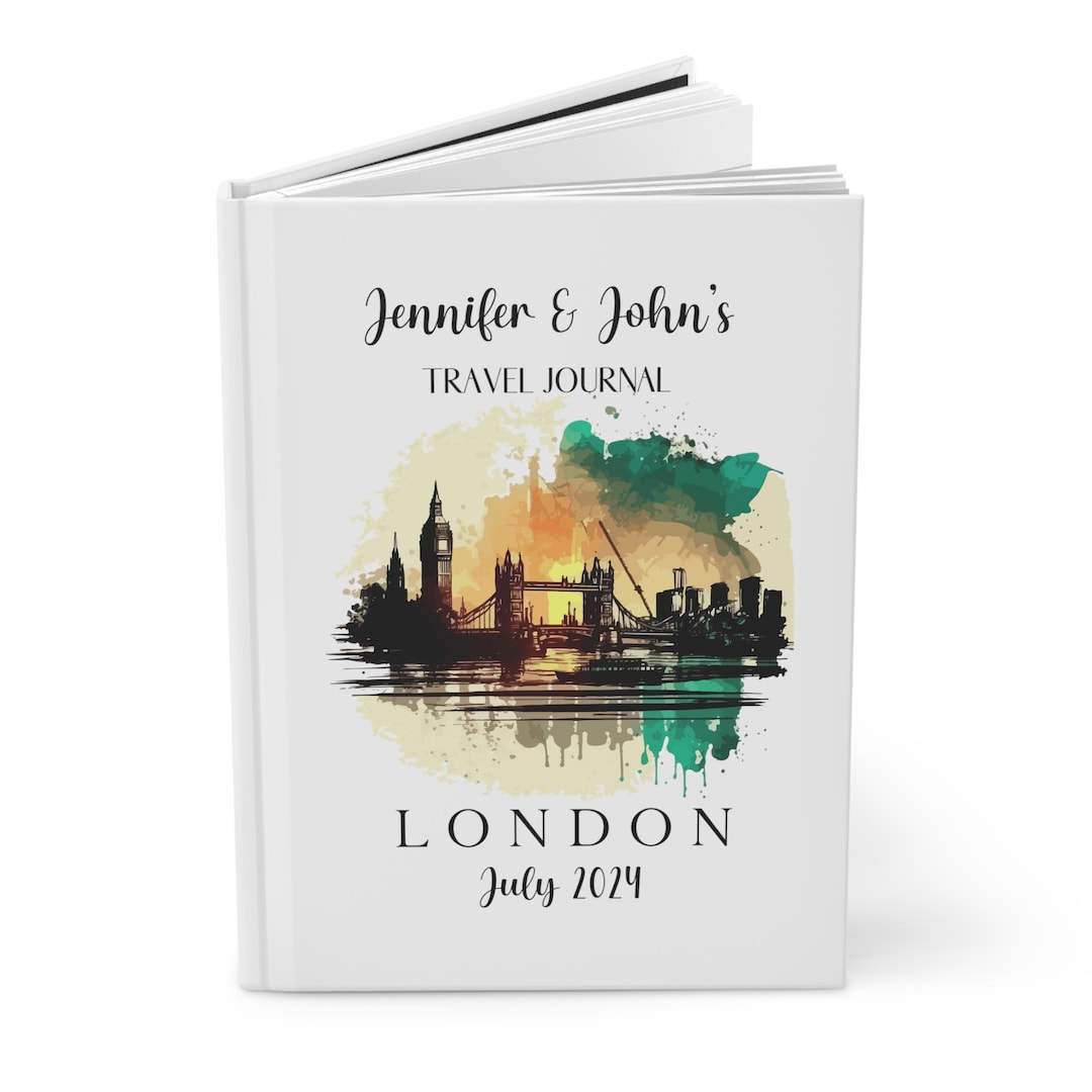 Custom London Travel Journal, UK England Vacation Notebook, London ...