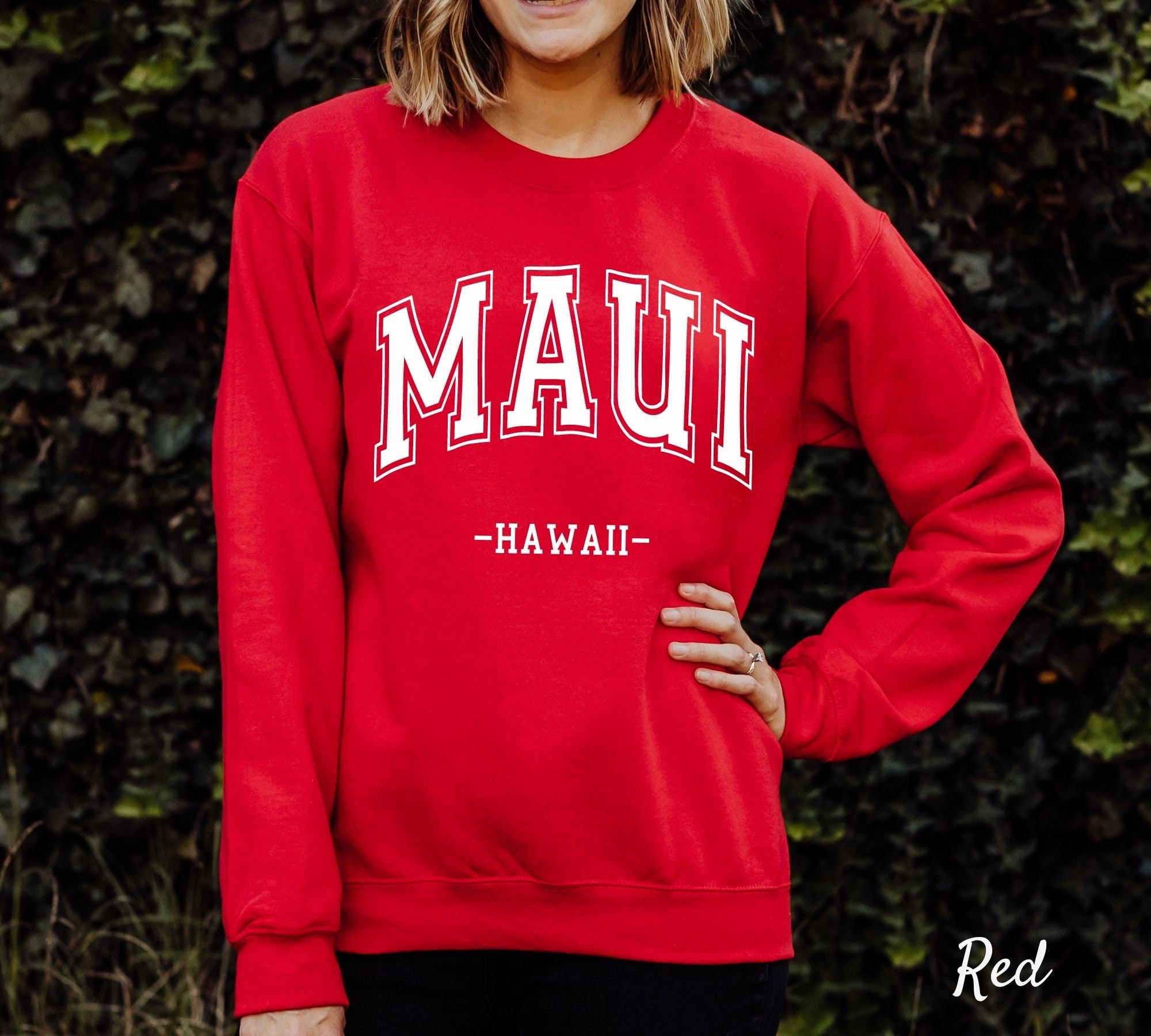 Maui Hawaii Sweatshirt, Hawaii Gift, Unisex Maui Sweater, Maui Souvenir ...