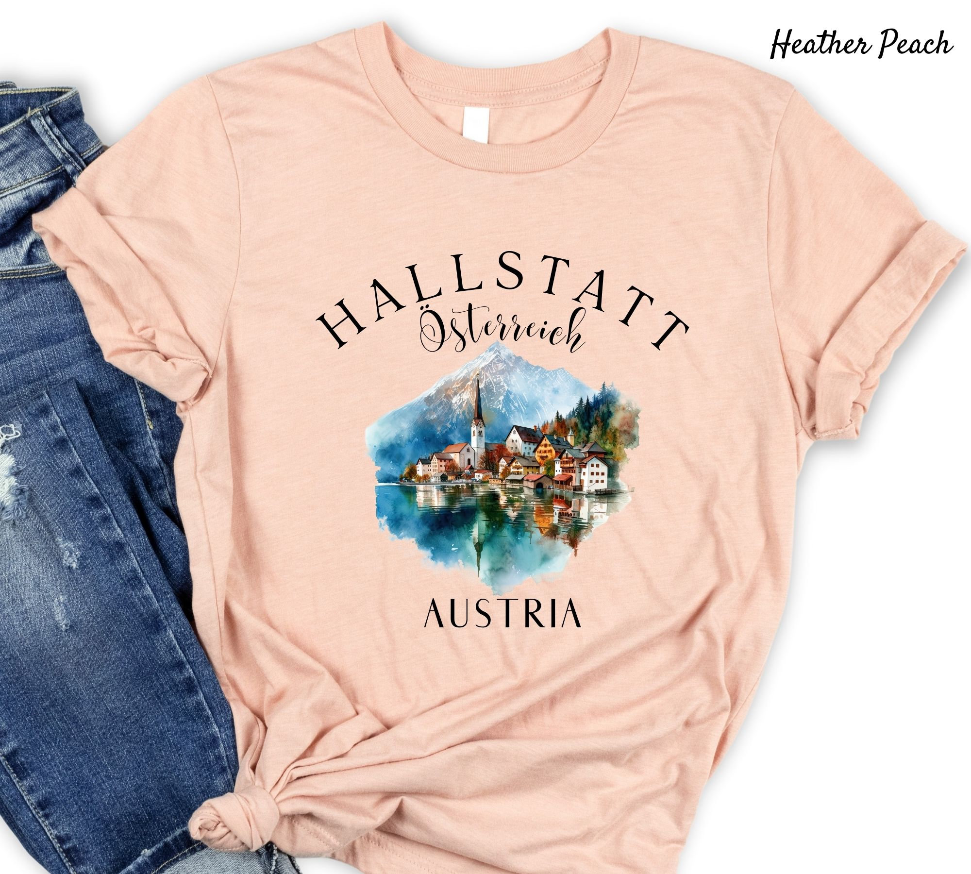 Hallstatt Osterreich Austria Shirt Austria T Shirt Hallstatt - Etsy