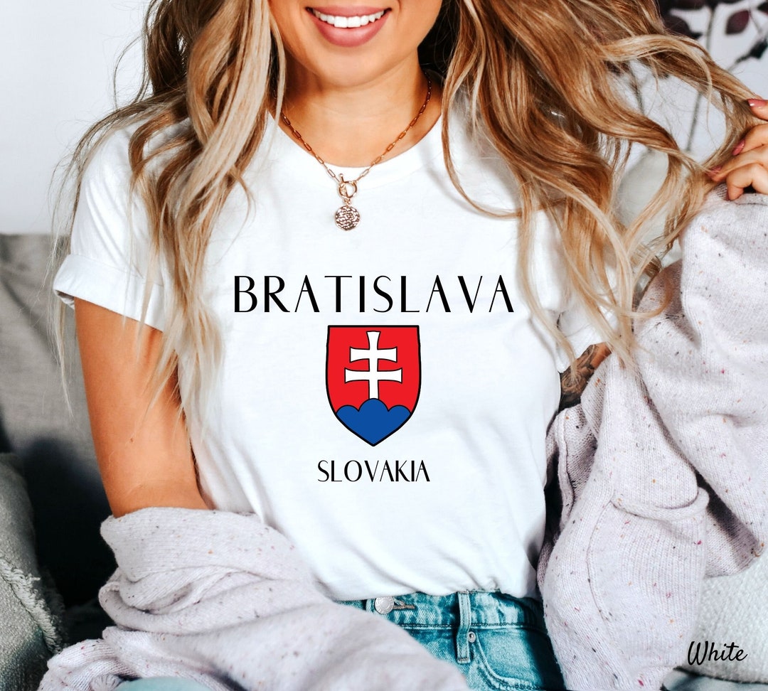 Bratislava Slovakia T Shirt, Slovakia Flag Shirt, Travel Crewneck ...