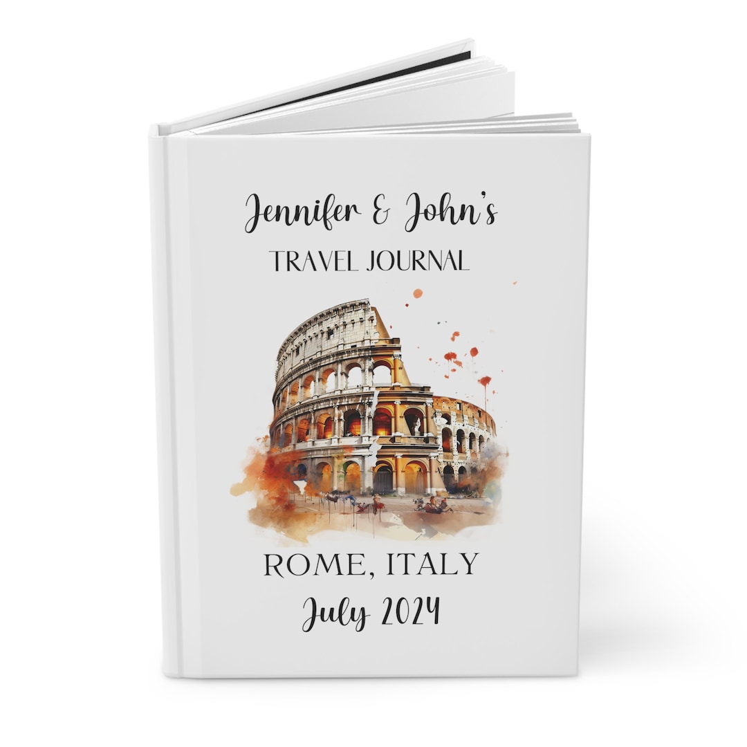 Custom Rome Coast Travel Journal, Italy Vacation Notebook, Italy ...