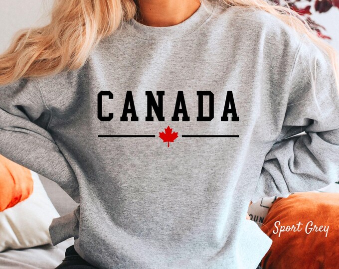Canada Sweatshirt, Canada Day, Canada Flag Sweat, Canadian Shirt ...