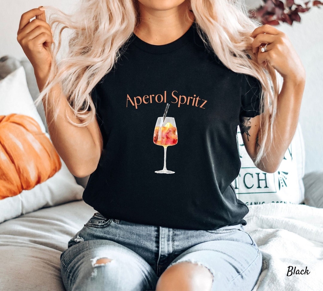 Aperol Spritz Crewneck T-shirt Spritz Season Tee, Aperol Spritz Fan ...