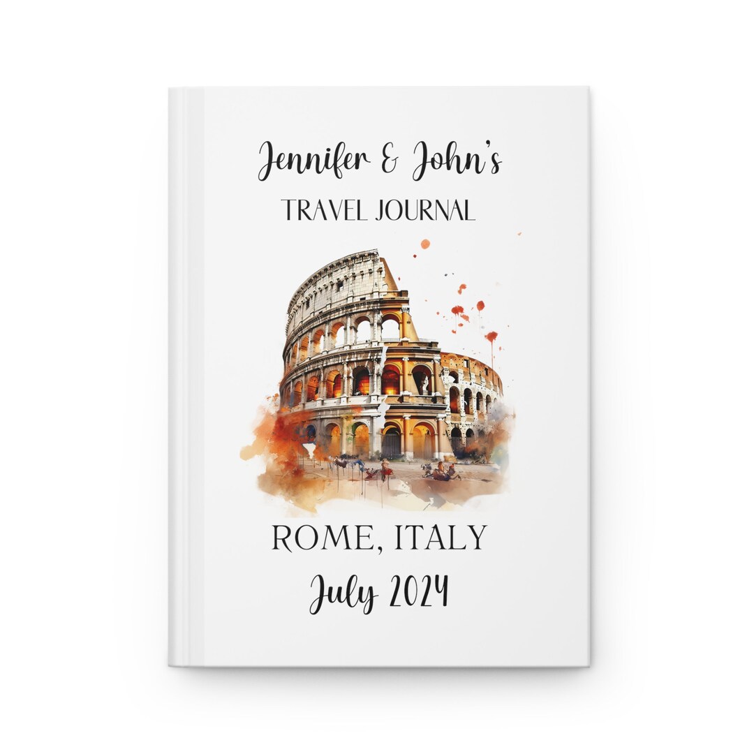 Custom Rome Coast Travel Journal, Italy Vacation Notebook, Italy ...